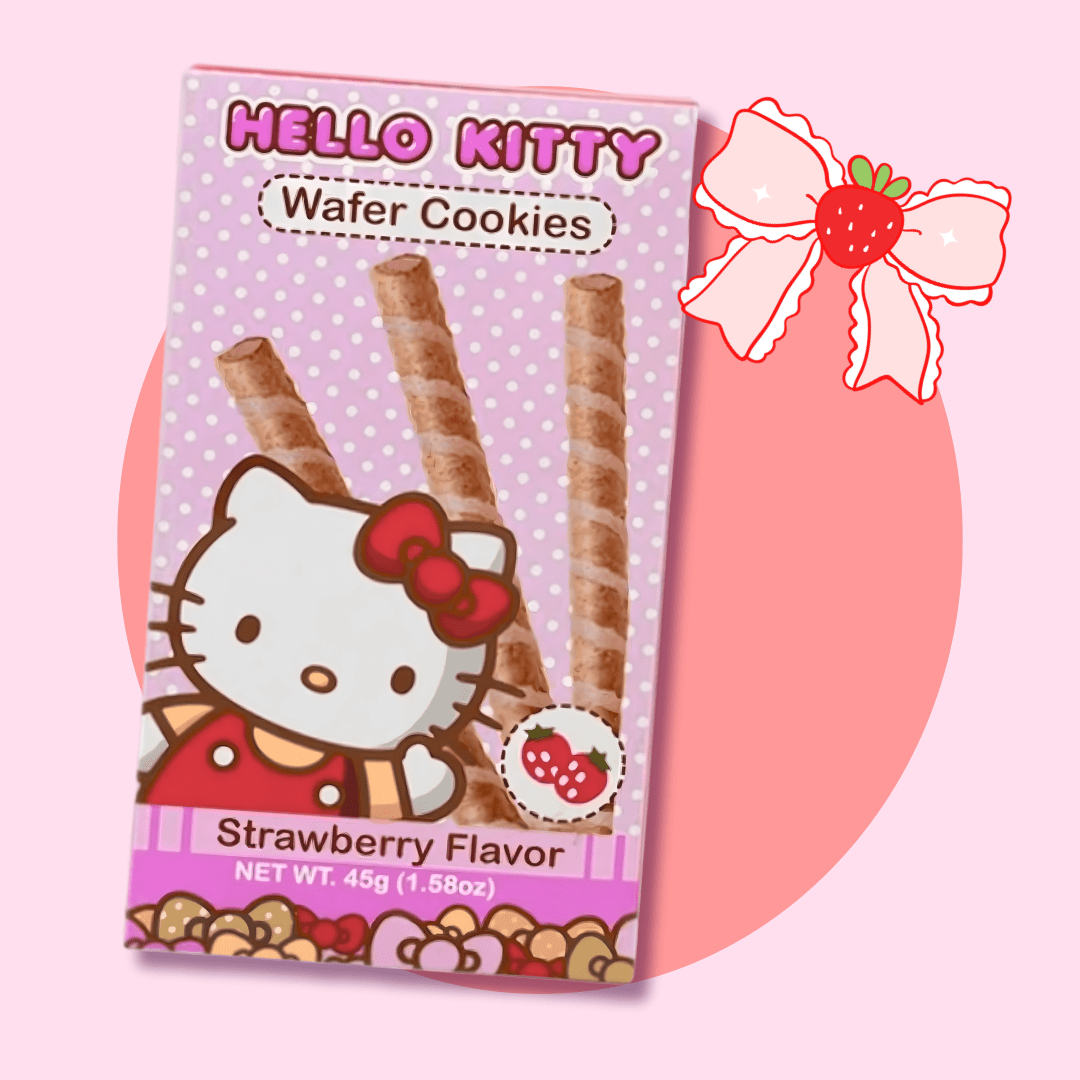 Hello Kitty Strawberry Wafer Cookies – OVERRATED