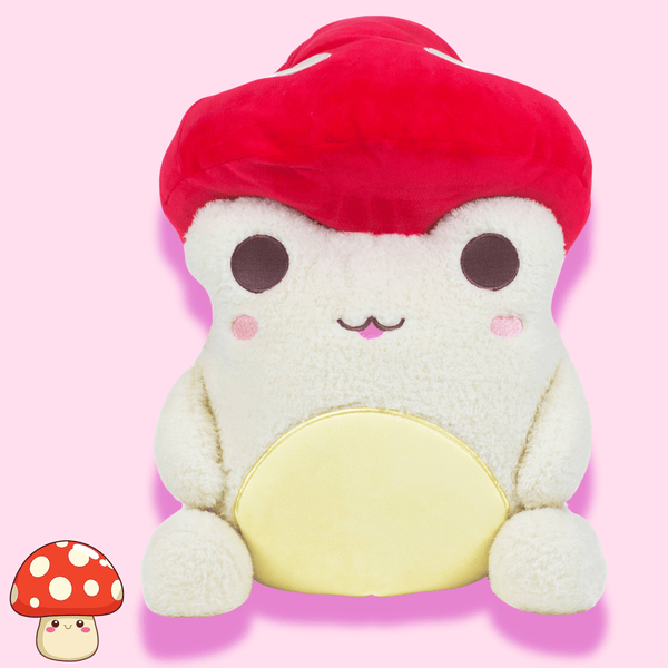 Hug Sized - Toadstool Wawa Cute Fluffy 15" Mushroom Frog – OVERRATED