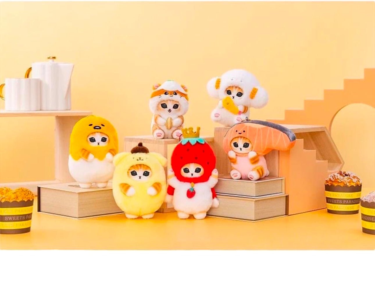 Mofusand X Sanrio Japan Edition Pompompurin Keychain Plushie – OVERRATED