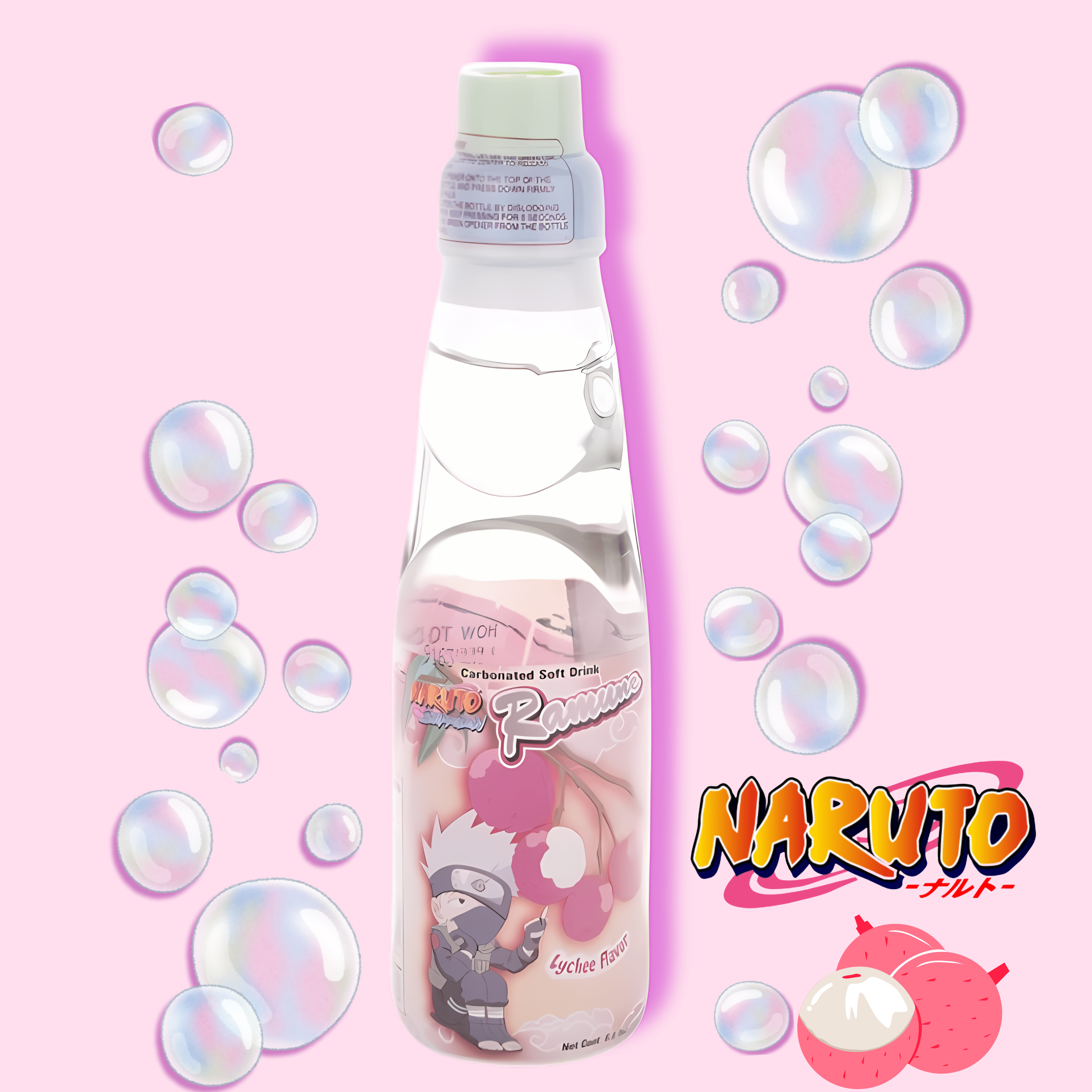Naruto Ramune Soda Kakashi Lychee 6.6oz – OVERRATED
